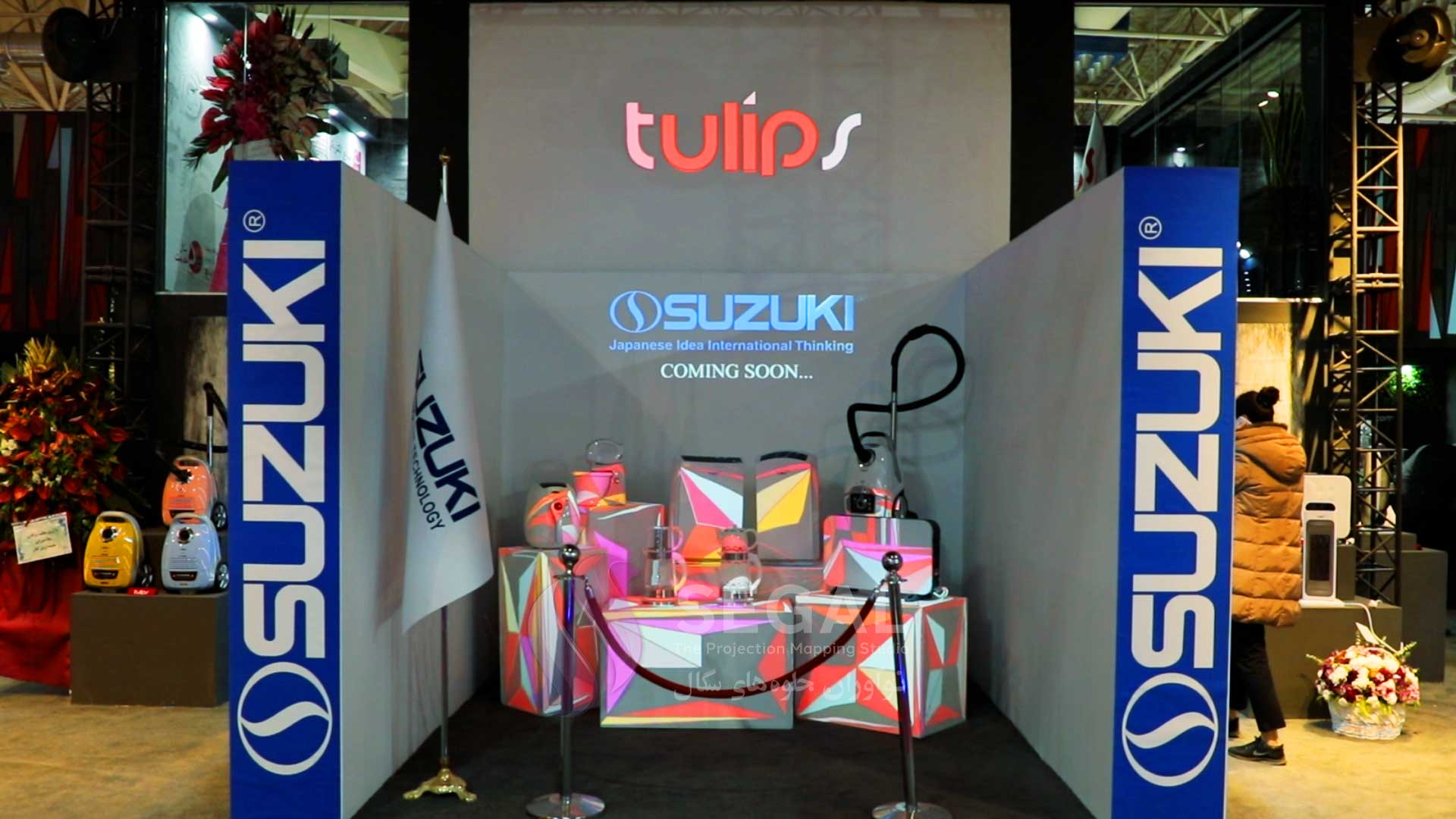 Projection Mapping of the Tulips booth at the Home appliances ...